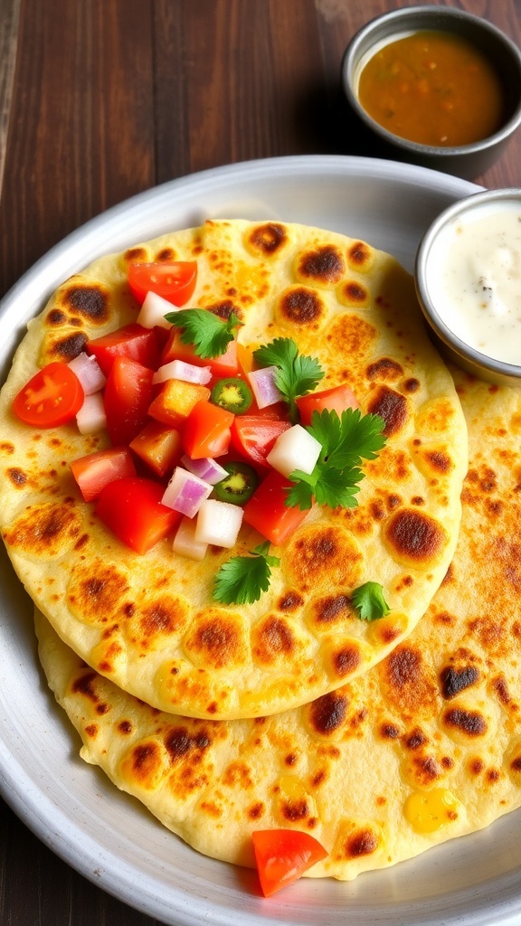 Crispy Vegetable Uttapam Recipe